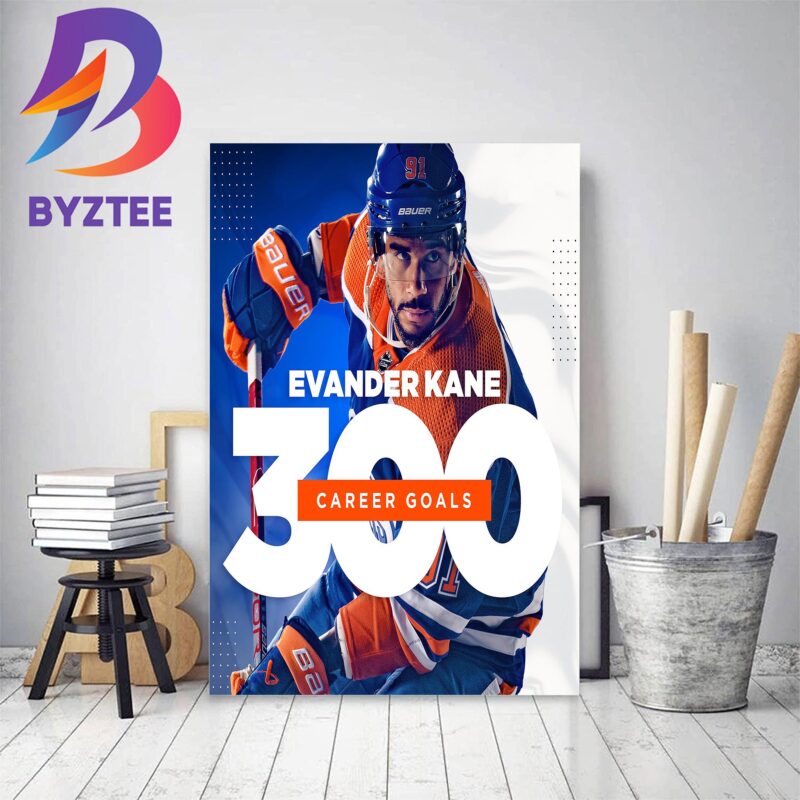 Evander Kane 300 Career NHL Goals Decor Poster Canvas - Byztee