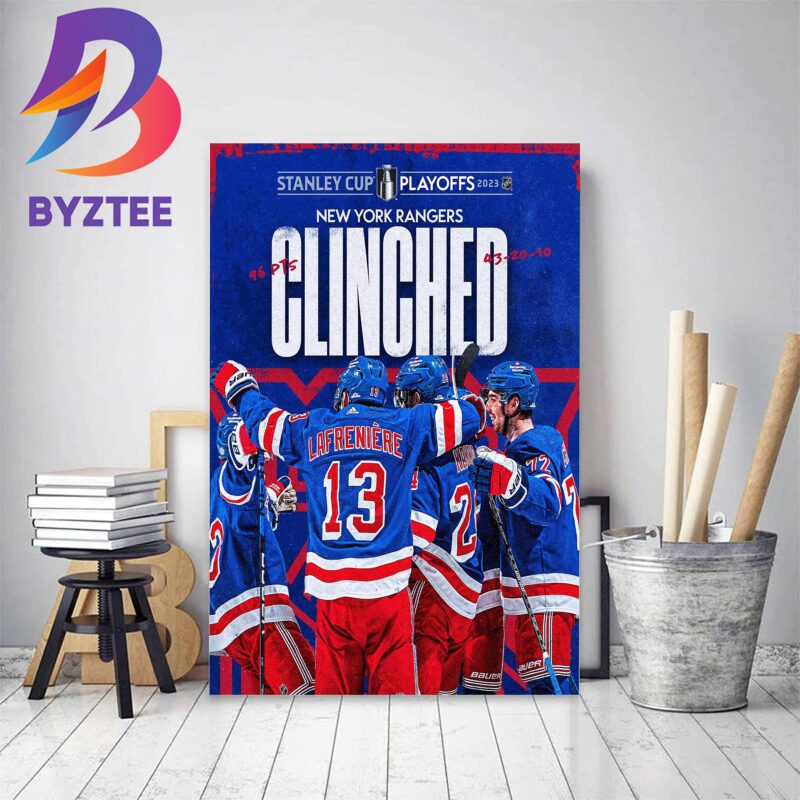 New York Rangers Are Bound For The Stanley Cup Playoffs 2023 Decor ...