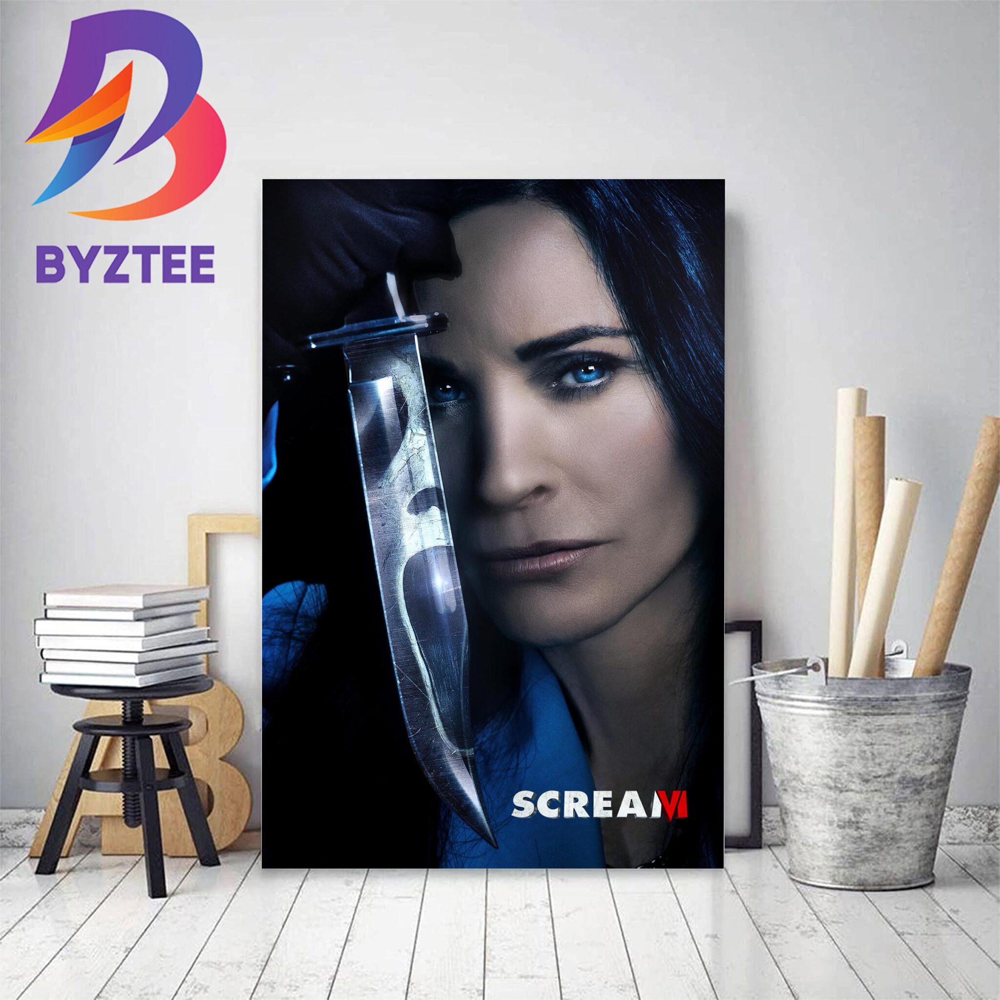 Courteney Cox As Gale Weathers In The Scream VI Movie Decor Poster Canvas - Byztee
