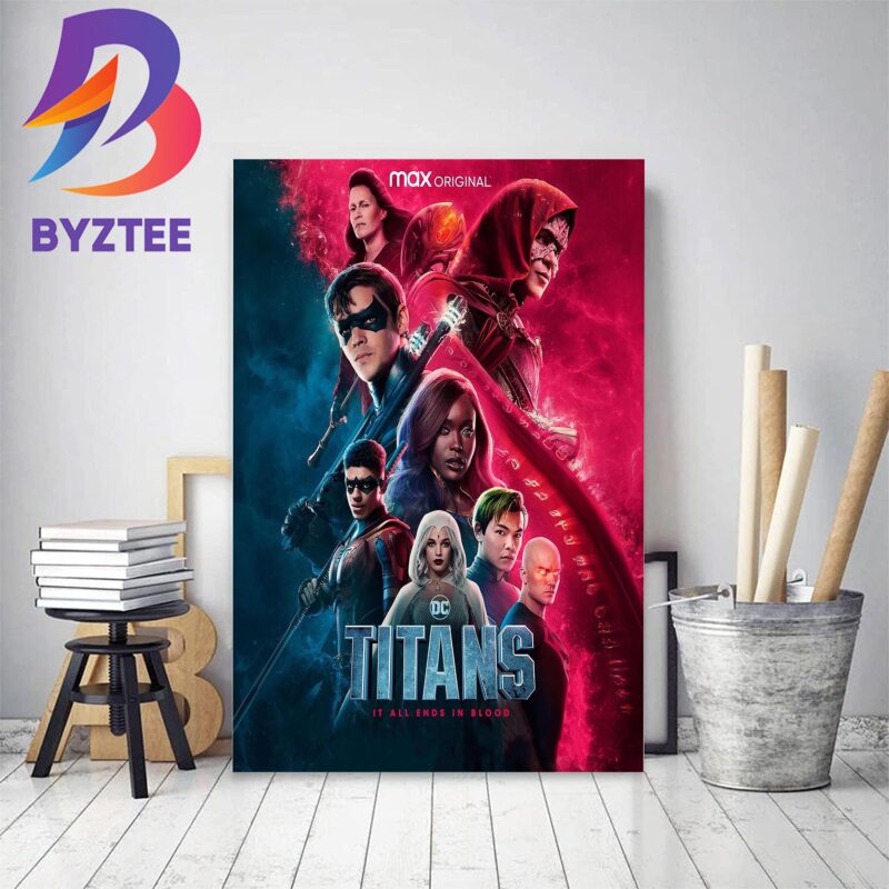 DC Comics Titans Season 4 Is Final Season Official Poster Decor Poster ...