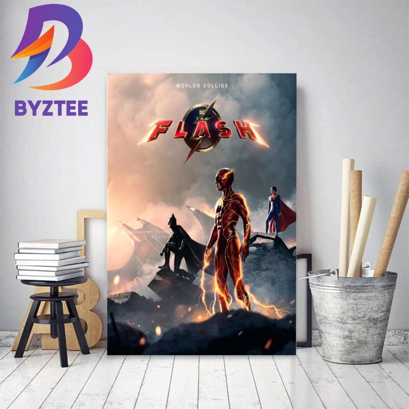DC The Flash Movie 2023 Worlds Collide New Poster Decor Poster Canvas ...