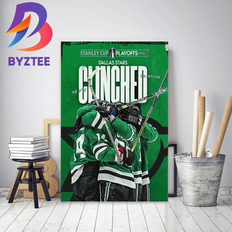 Dallas Stars Clinched Stanley Cup Playoffs 2023 Decor Poster Canvas ...