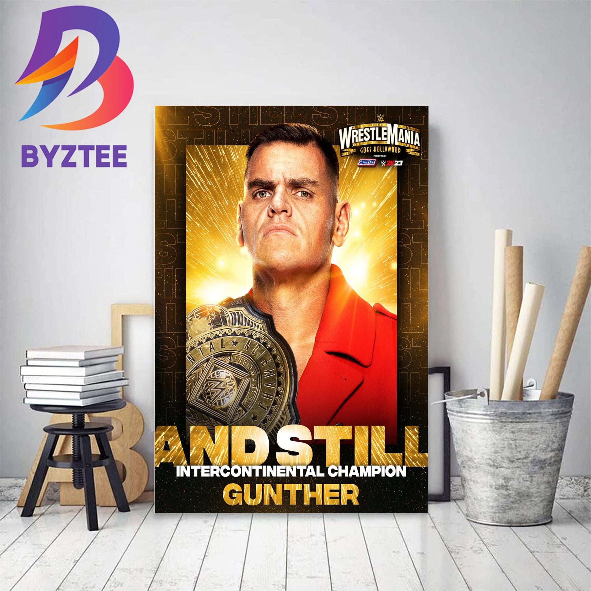 Seth Rollins And Still World Heavyweight Champion On WWE Raw Home Decor ...