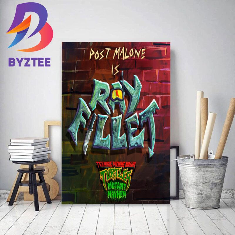 Post Malone Is Ray Fillet In Teenage Mutant Ninja Turtles Mutant Mayhem ...