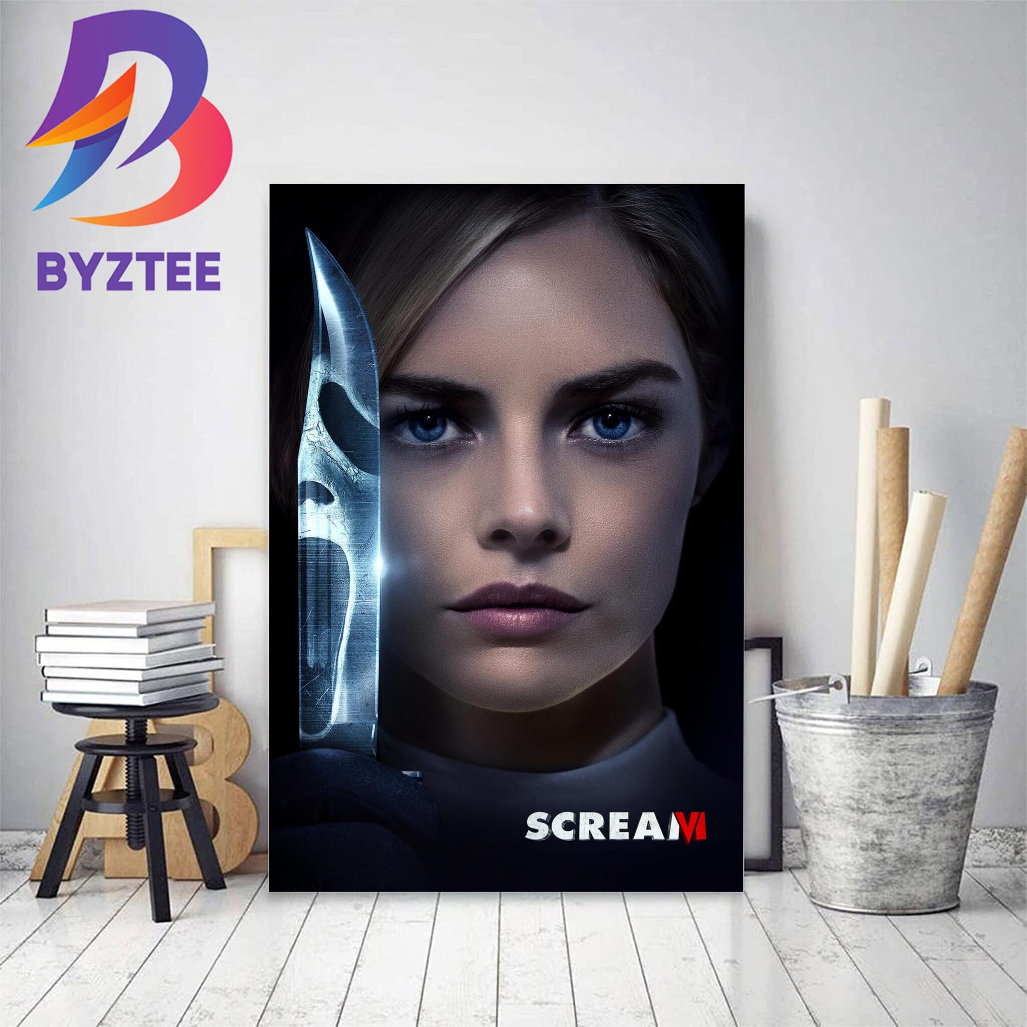 Samara Weaving As Laura In The Scream VI Movie Decor Poster Canvas - Byztee