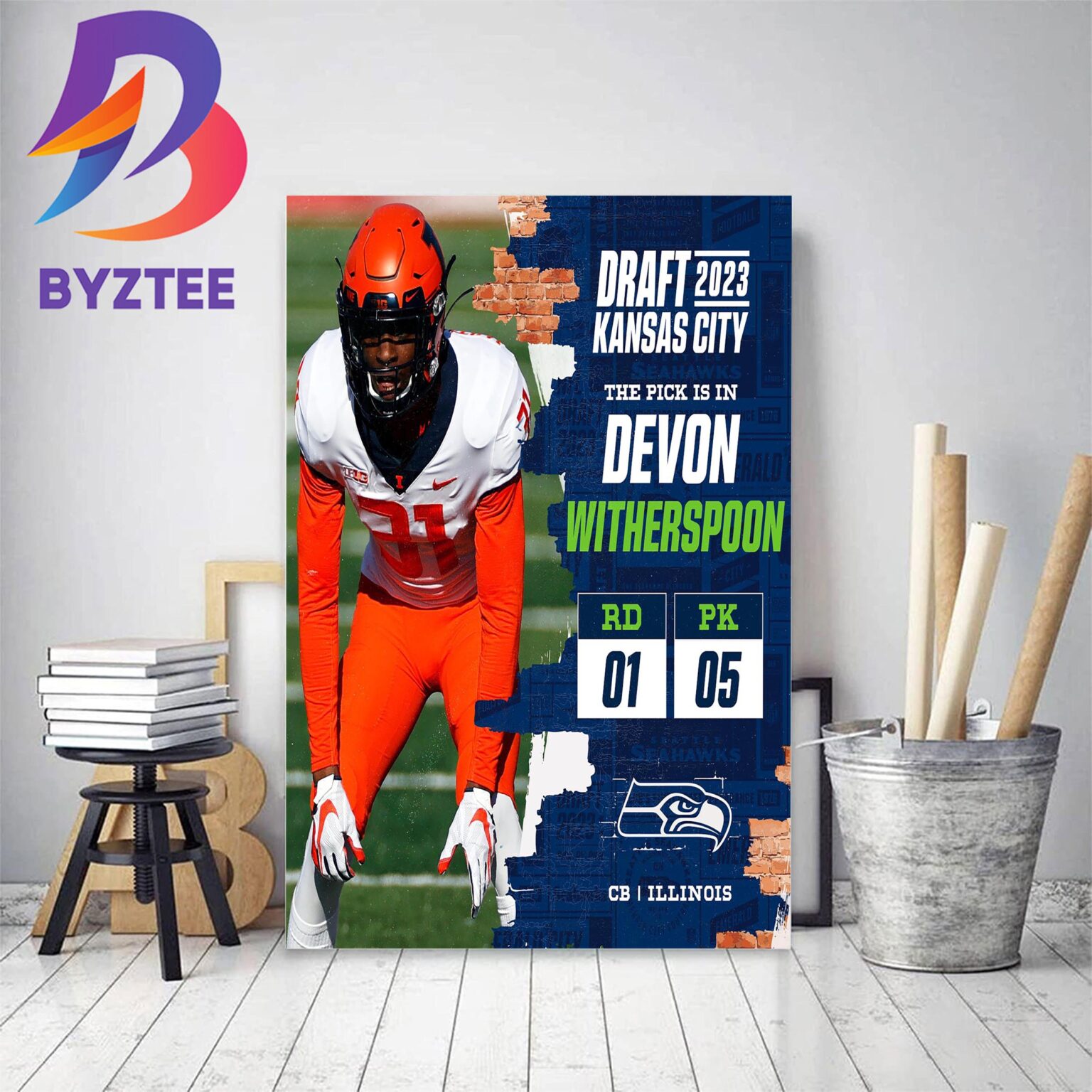 Detroit For The NFL Draft 2024 Home Decor Poster Canvas - Byztee