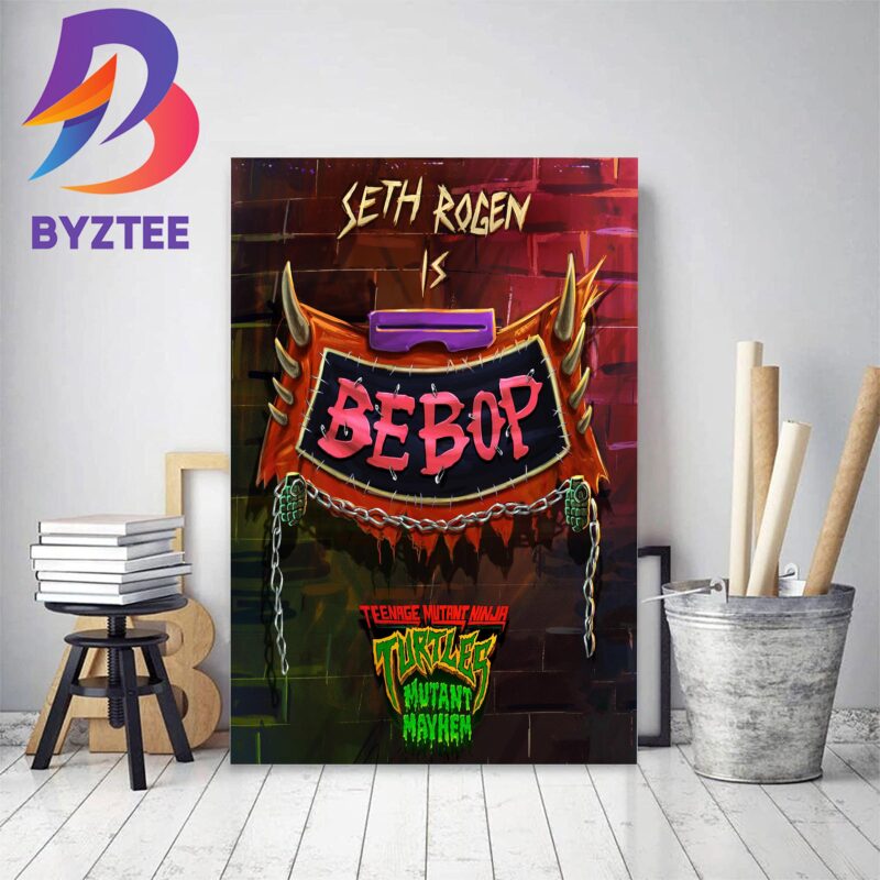 Seth Rogen Is Bebop In Teenage Mutant Ninja Turtles Mutant Mayhem Decor ...