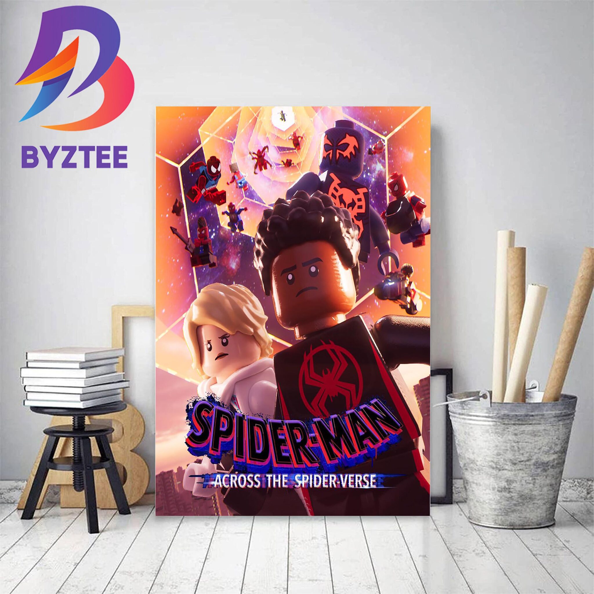 Spider Man Beyond The Spider Verse Logo Unisex T-Shirt - Byztee