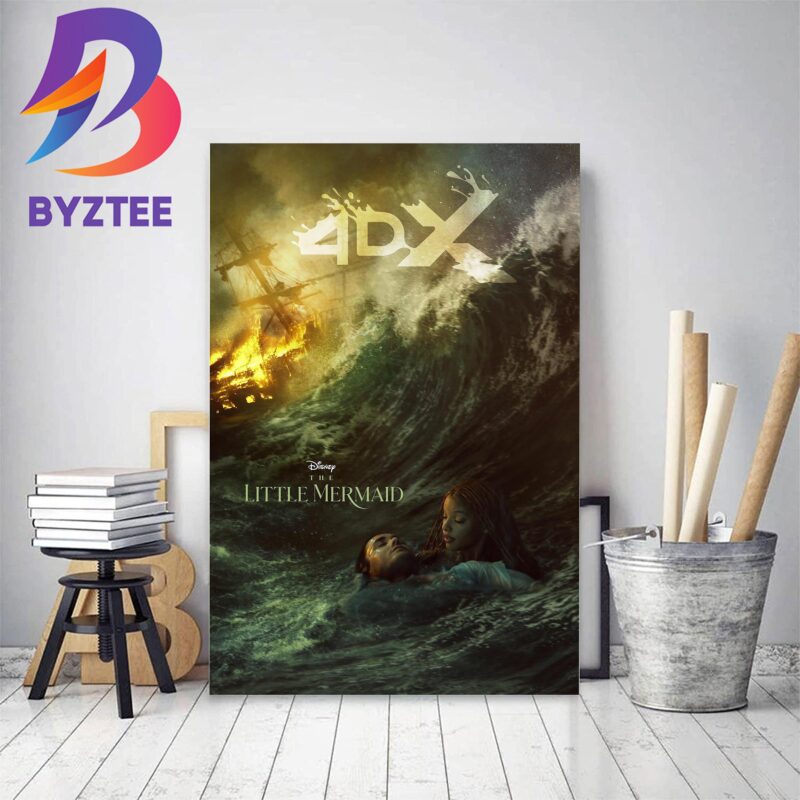 The Little Mermaid 2023 Of Disney 4DX Poster Home Decor Poster Canvas ...