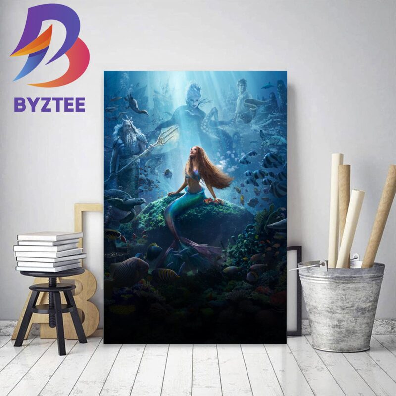The Little Mermaid Of Disney Official Poster Decor Poster Canvas - Byztee