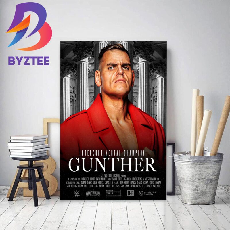 The Ring General Gunther Is Intercontinental Champion Decor Poster ...