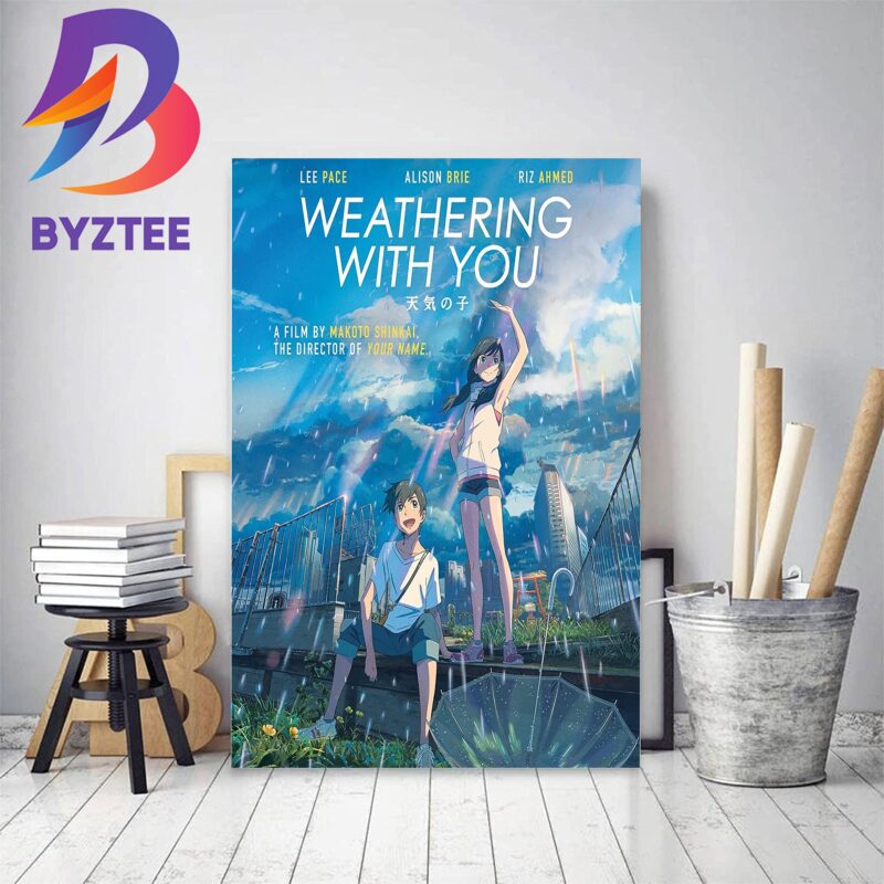 Weathering With You Official Poster Decor Poster Canvas - Byztee