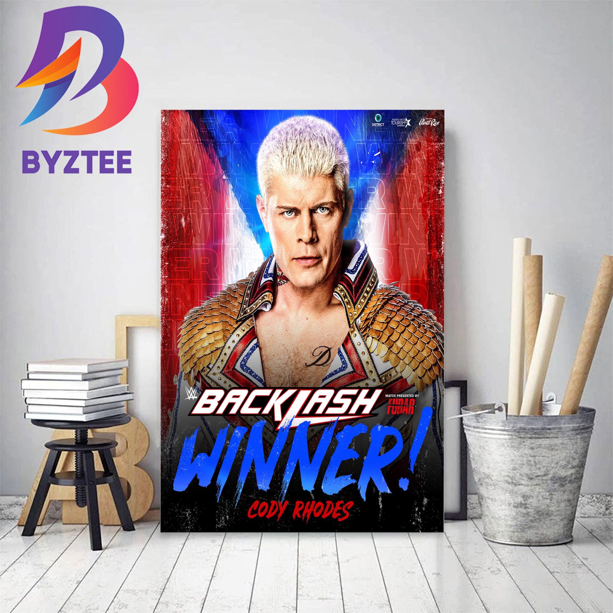 Cody Rhodes Is The Winner At WWE Backlash Decor Poster Canvas - Byztee