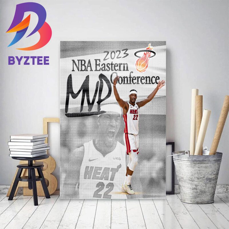 Congrats Jimmy Butler Is The 2023 NBA Eastern Conference Finals MVP Decor Poster Canvas - Byztee