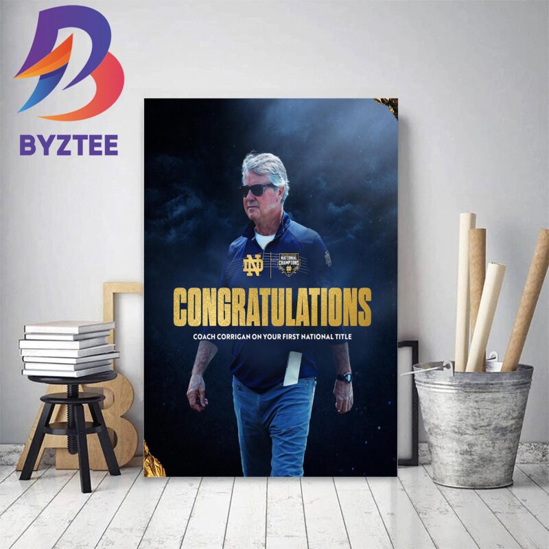 Congratulations Coach Corrigan On Your First National Title Decor ...