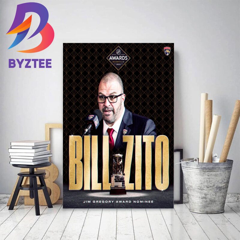 Florida Panthers Bill Zito Is The 2022-23 Jim Gregory General Manager ...