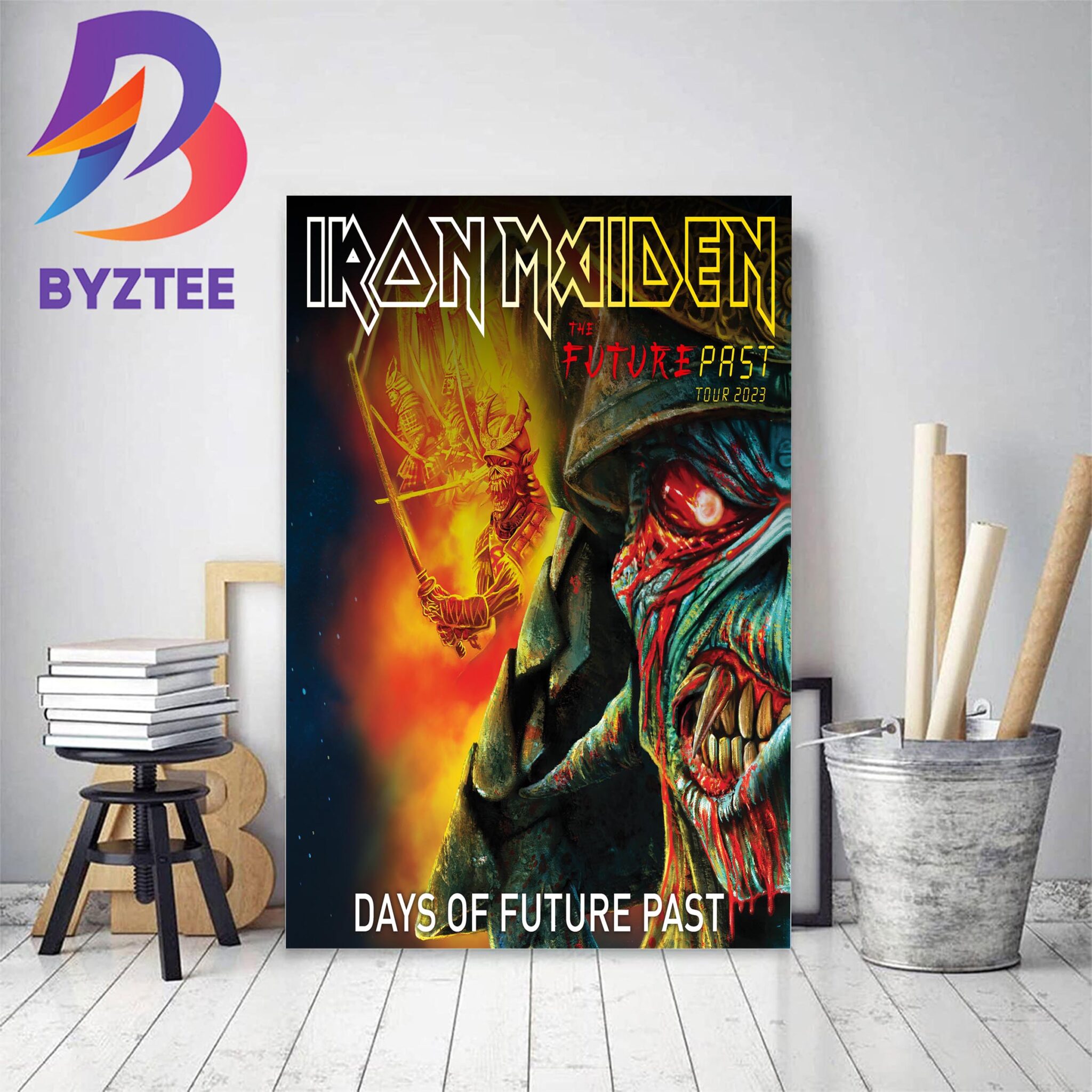 Iron Maiden The Future Past Official 2024 Calendar Canvas Poster - Byztee
