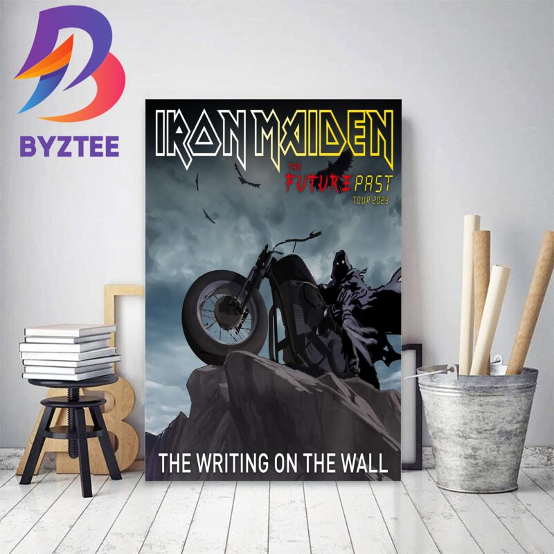 Iron Maiden Poster For The Writing On The Wall In The Future Past Tour ...