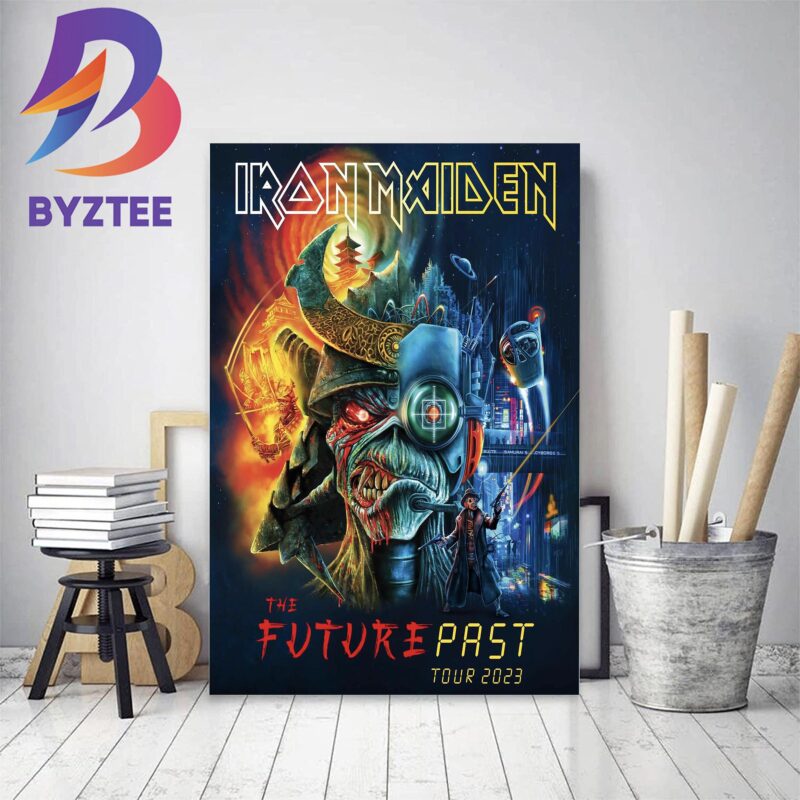 Iron Maiden Poster The Future Past Tour 2023 Home Decor Poster Canvas - Byztee