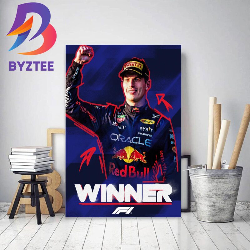 Max Verstappen Is The Winner Miami GP F1 Decor Poster Canvas - Byztee