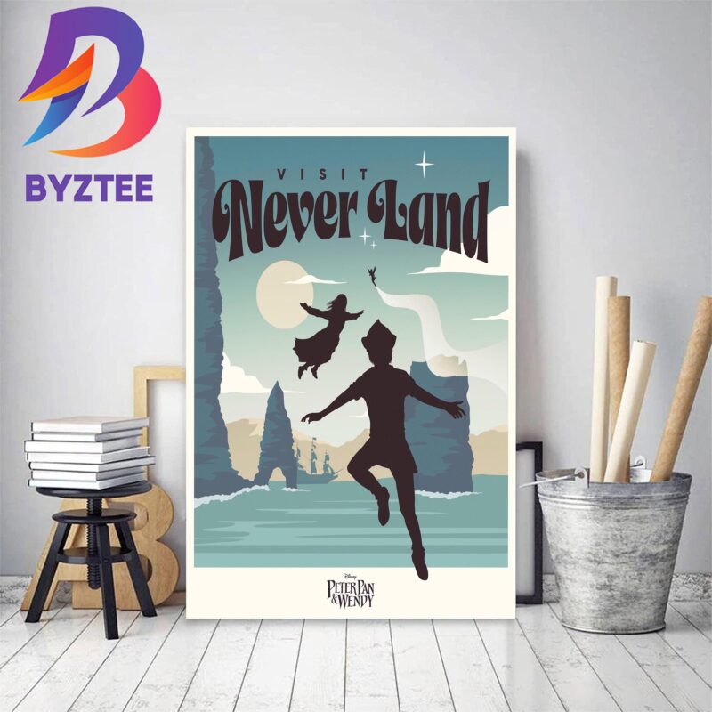 Peter Pan And Wendy New Poster Visit Never Land Home Decor Poster ...