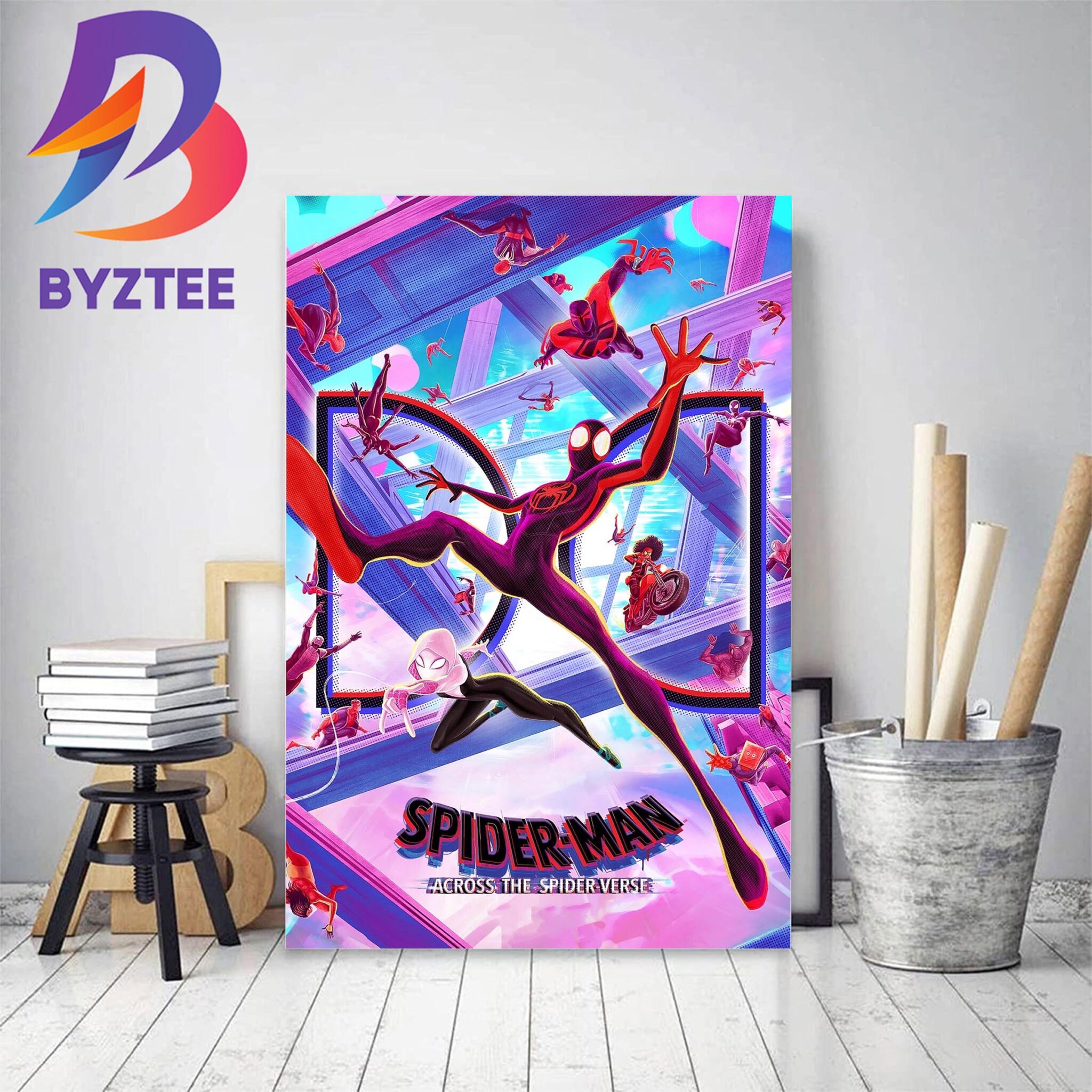 Spider Man Across The Spider Verse IMAX Poster Home Decor Poster Canvas ...