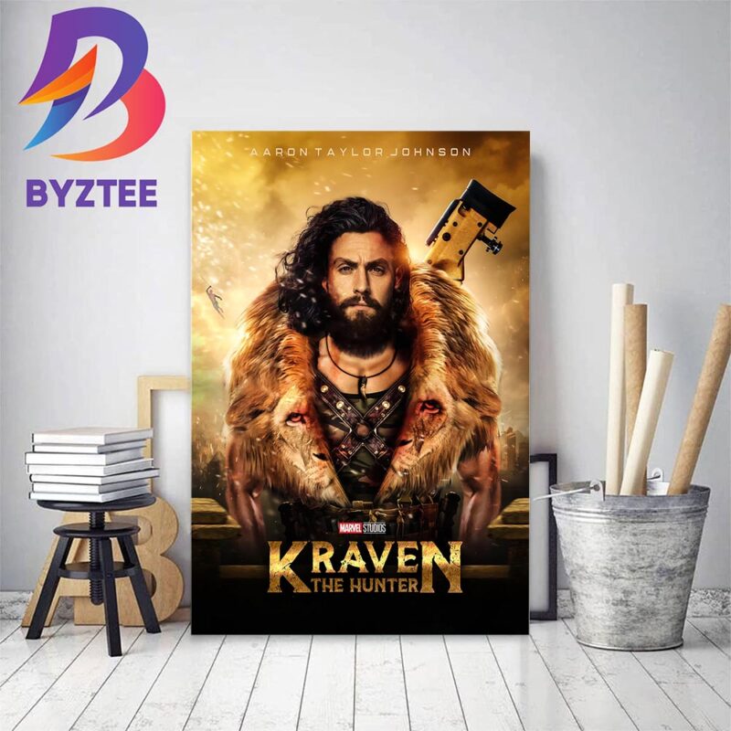 Aaron Taylor Johnson Kraven The Hunter Marvel Studios Home Decor Poster ...
