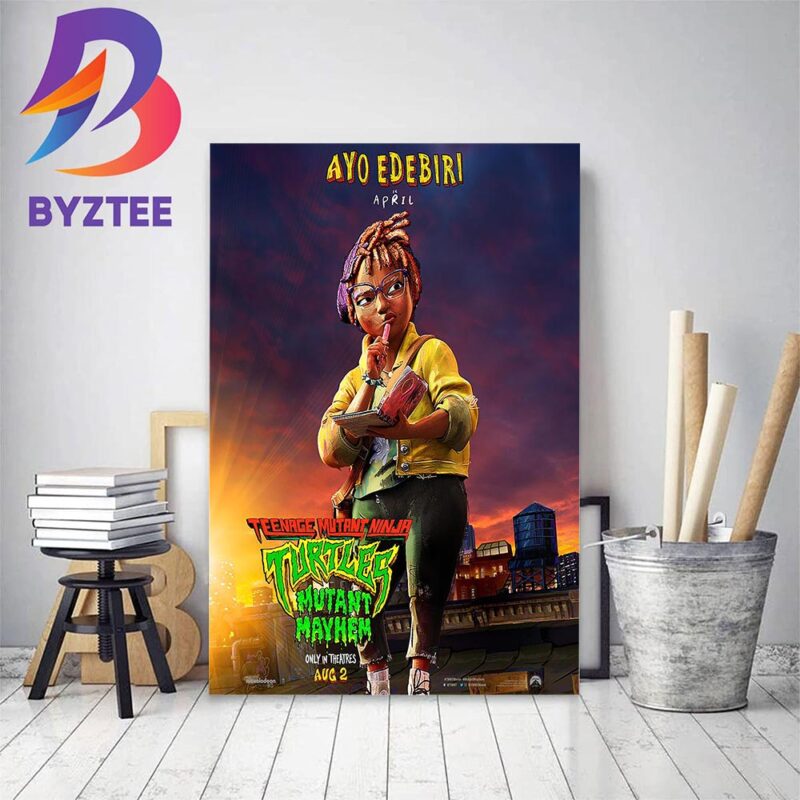 Ayo Edebiri Is April In Teenage Mutant Ninja Turtles Mutant Mayhem Home ...