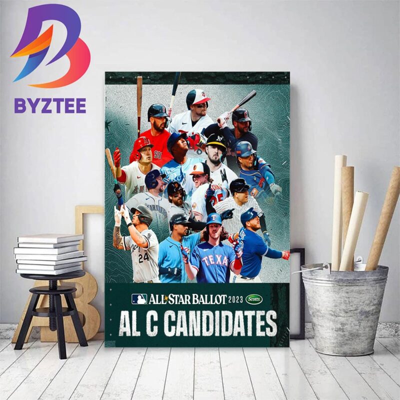 MLB All Star Ballot 2023 AL C Candidates Home Decor Poster Canvas - Byztee