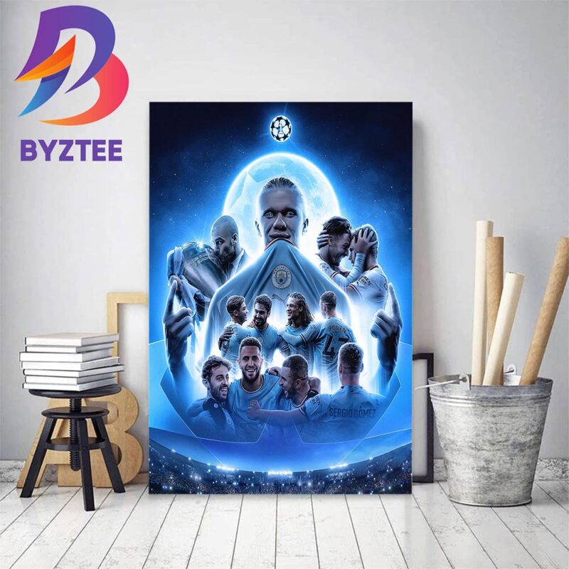 Manchester City Win Their First UEFA Champions League Title Home Decor ...