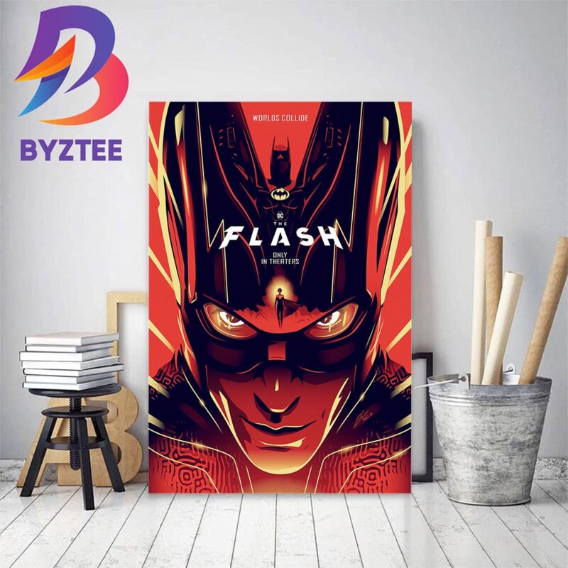 New Tribute Poster For The Flash Worlds Collide Art By Fan Home Decor ...