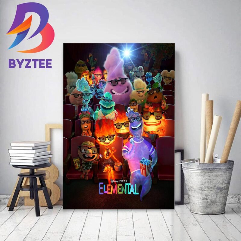 Official Elemental RealD 3D Poster Home Decor Poster Canvas - Byztee