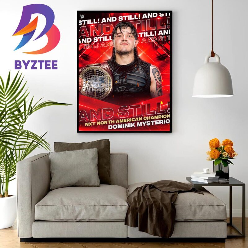 Dominik Mysterio And Still WWE NXT North American Champion Home Decor ...