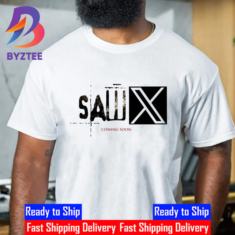Saw X collab Official 2023 Twitter X New Logo Classic T-Shirt - Byztee