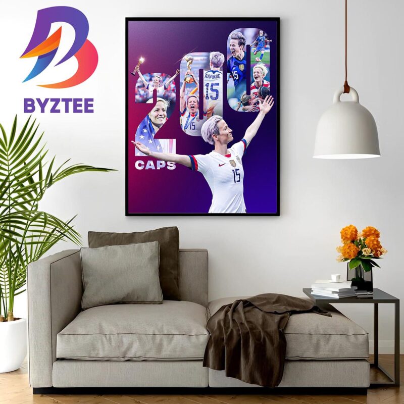 The USWNT Legend Megan Rapinoe 200 International Appearances Home Decor ...