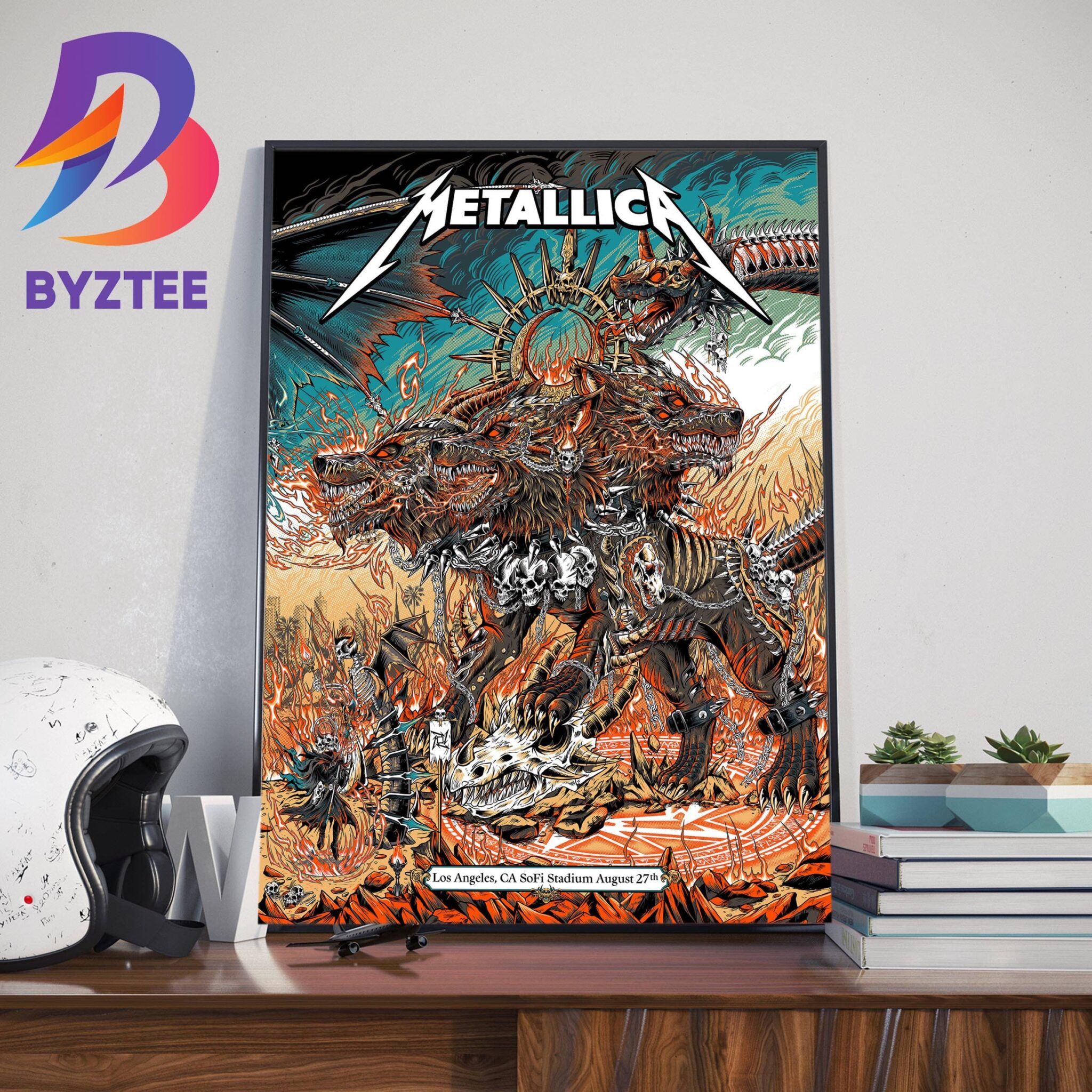 Metallica World Tour Night Two Poster Of M72 Los Angeles CA SoFi ...