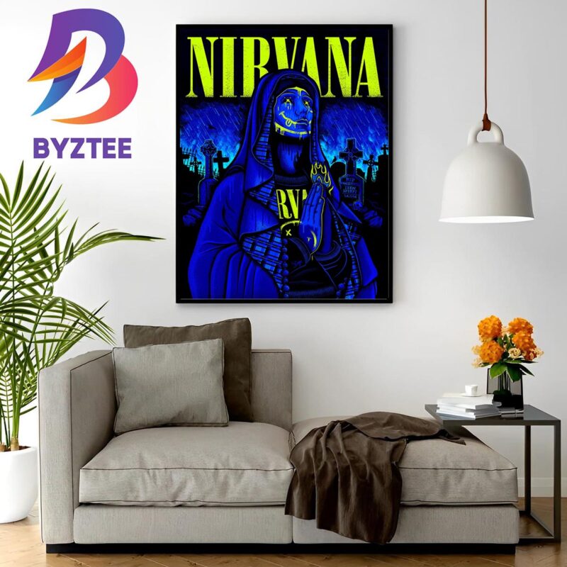 Nirvana Gods of Grunge Tribute Art By Fan Wall Decor Poster Canvas - Byztee