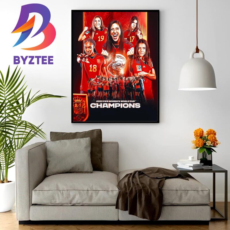 Official Poster For The 2023 FIFA Womens World Cup Champions Are Spain ...