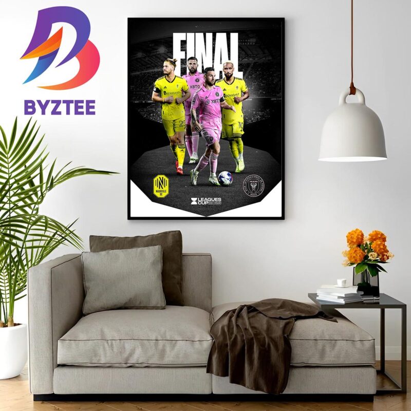 Official Poster Leagues Cup 2023 Final For Inter Miami CF Vs Nashville ...
