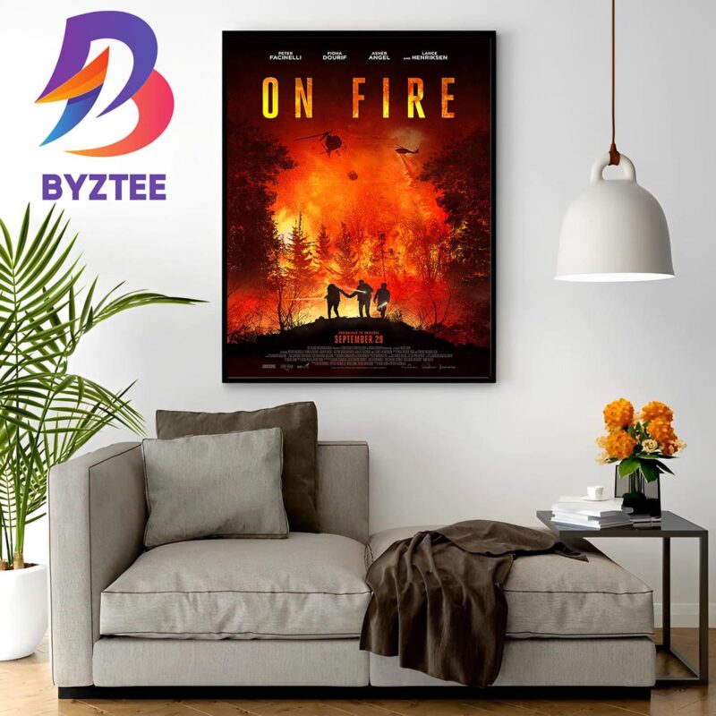 On Fire Official Poster Home Decor Poster Canvas - Byztee