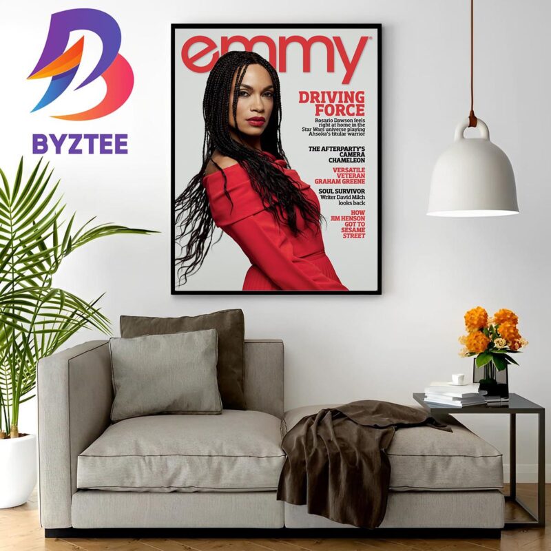 Rosario Dawson On The Cover Of Television Academy Emmy Magazine Wall ...