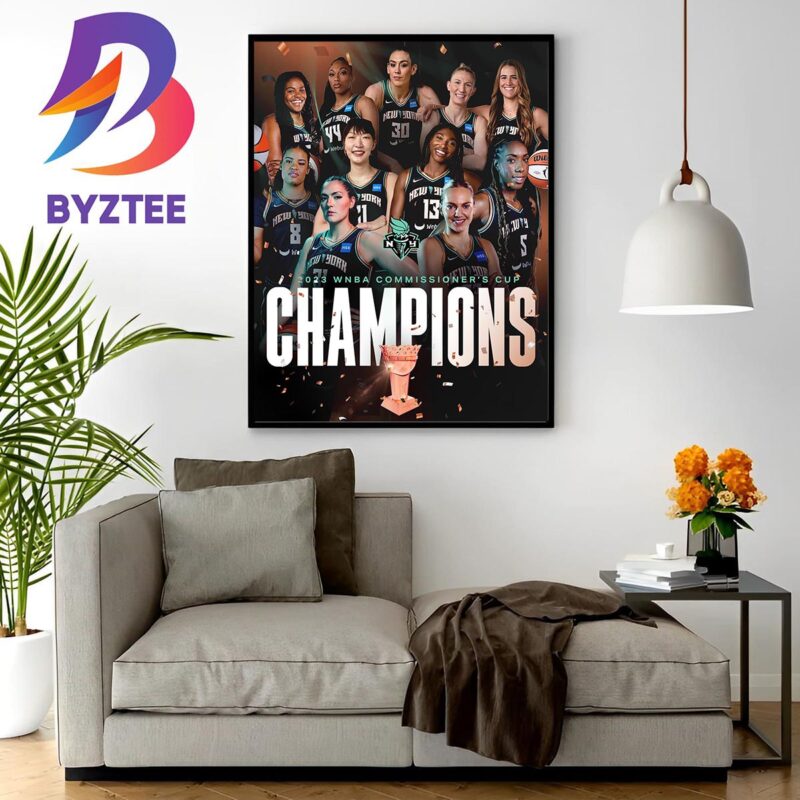 The 2023 WNBA Commissioner's Cup Champions Are New York Liberty Wall ...