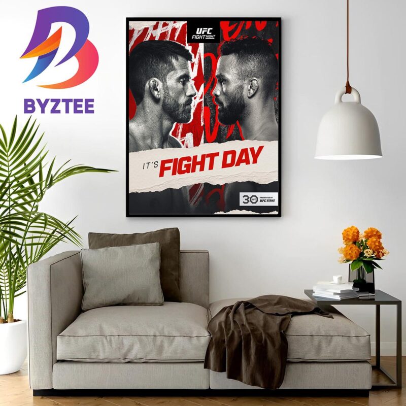 UFC Fight Night Nashville Its Fight Day Home Decor Poster Canvas - Byztee