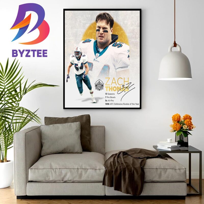 Zach Thomas Is The Class Of 2023 Pro Football Hall Of Fame Canton Ohio ...