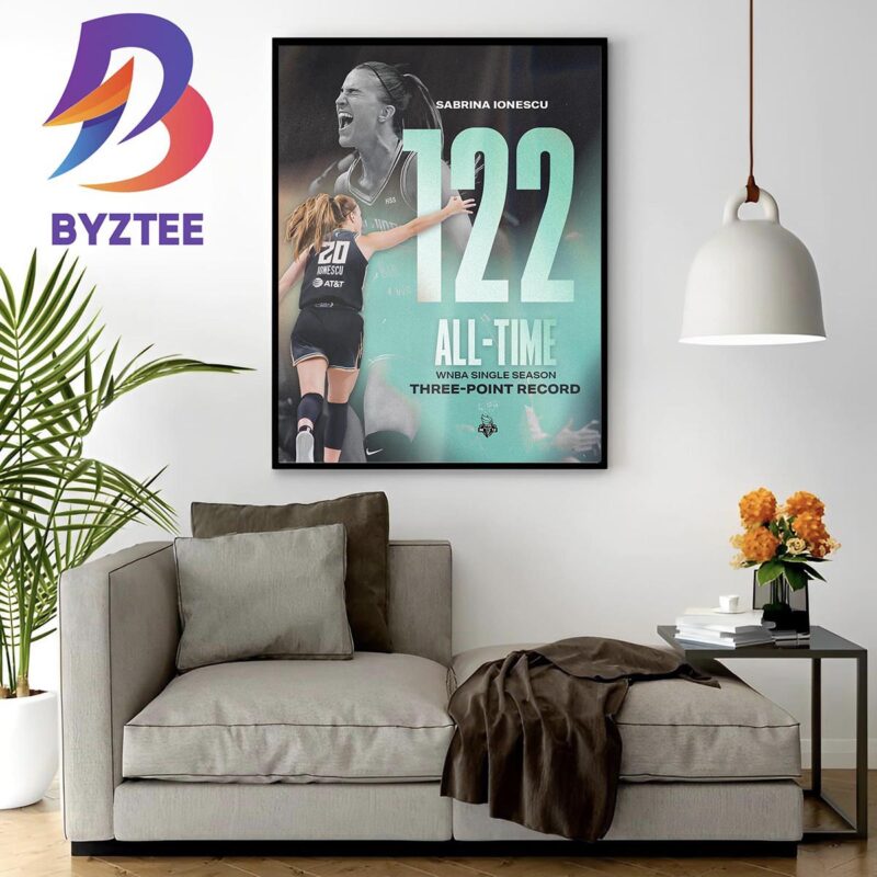 New York Liberty Sabrina Ionescu 122 All Time WNBA Single Season Three ...