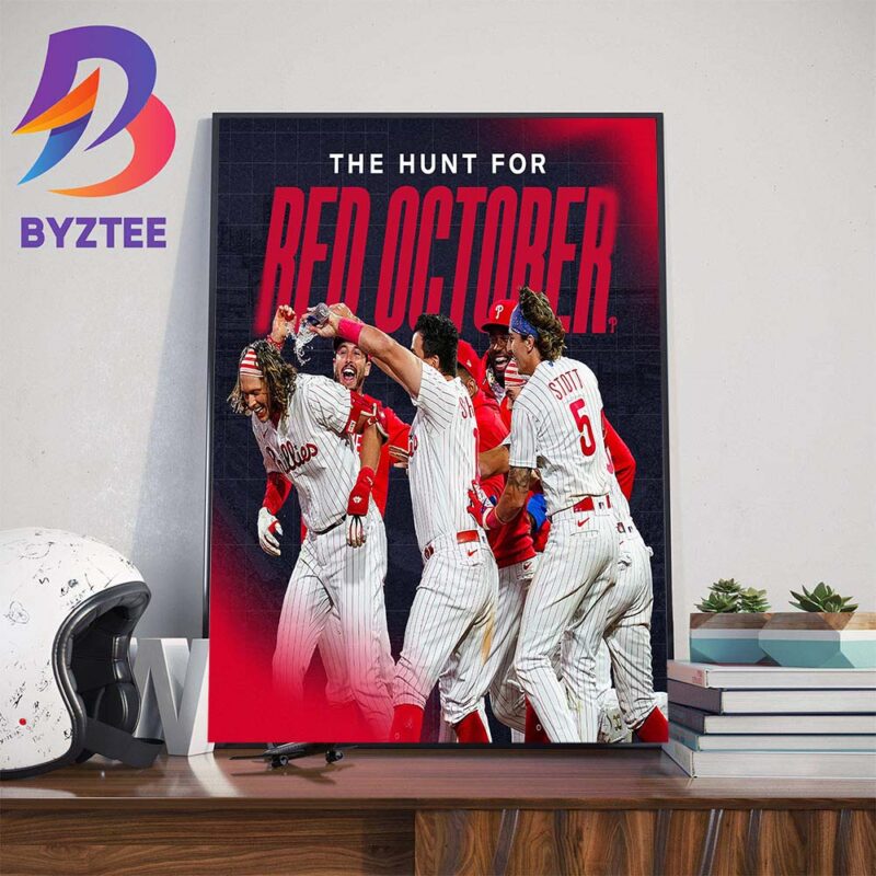 Philadelphia Phillies The Hunt For Red October Wall Decor Poster Canvas ...