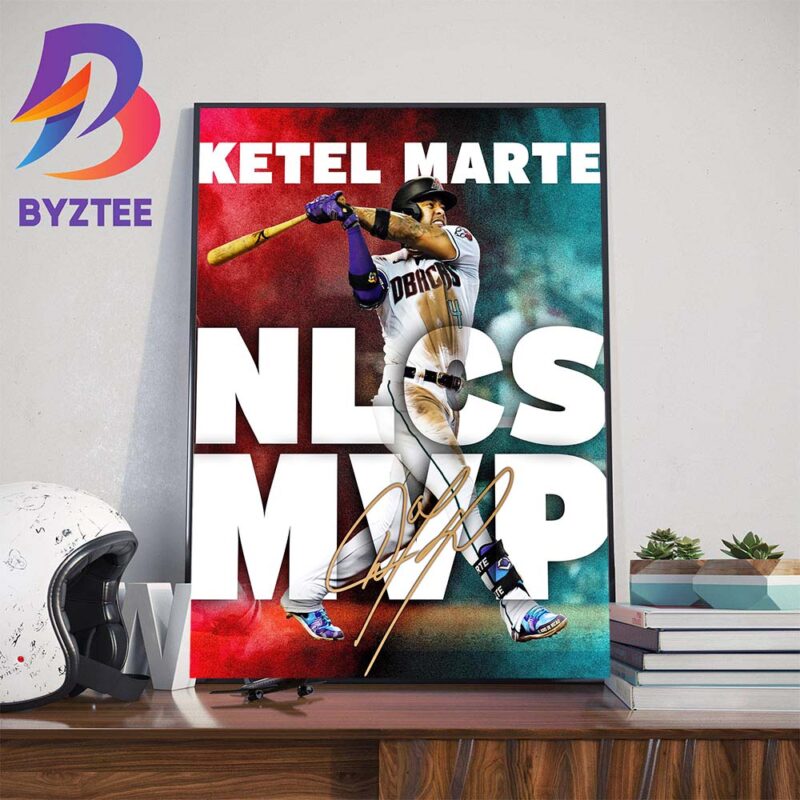 Congratulations to Ketel Marte is The NLCS MVP Wall Decor Poster Canvas ...