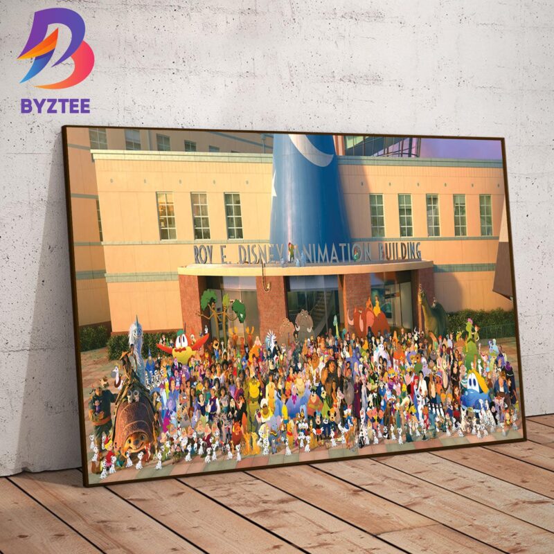 Disney Once Upon A Studio Official Poster Wall Decor Poster Canvas - Byztee