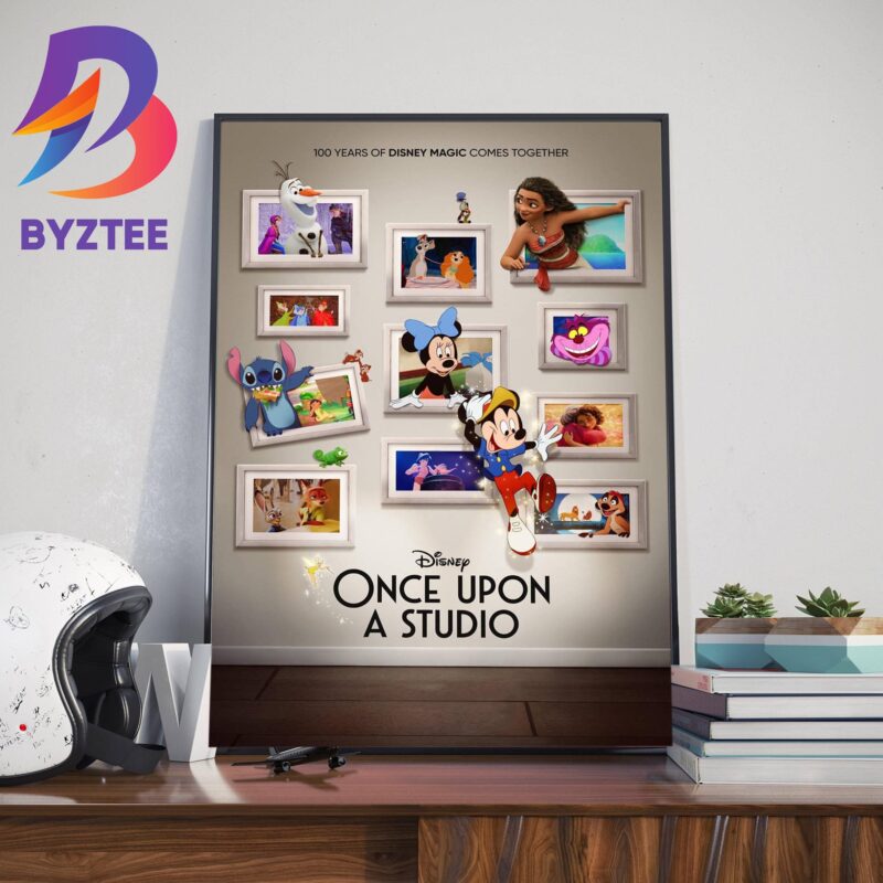 Disney Once Upon A Studio Official Poster Wall Decor Poster Canvas - Byztee