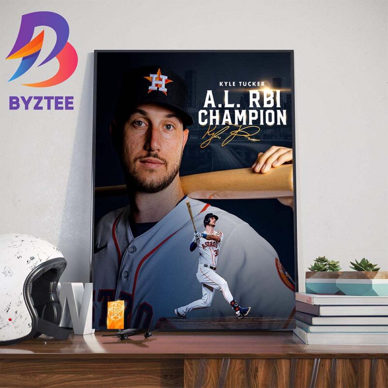 Houston Astros Kyle Tucker Is The AL RBI Champion Wall Decor Poster ...